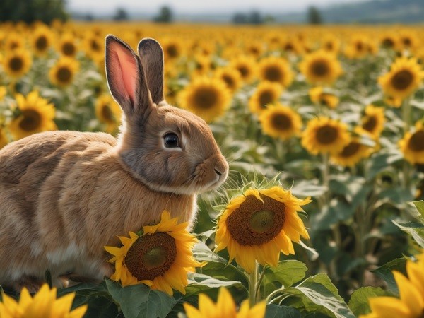 Can Rabbits Eat Sunflower Petals & Leaves? Preparation, Nutritional ...